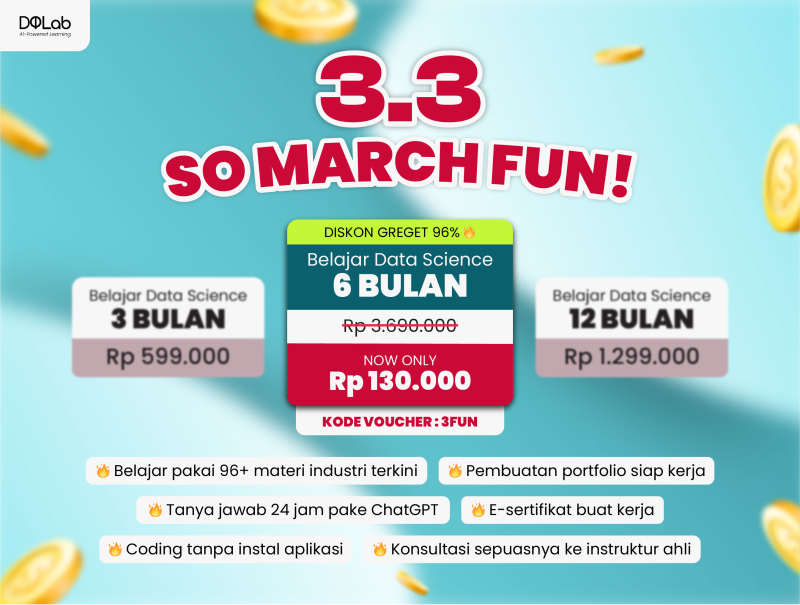 FLASH SALE DQLAB DATA WEEK! DISC. 96%