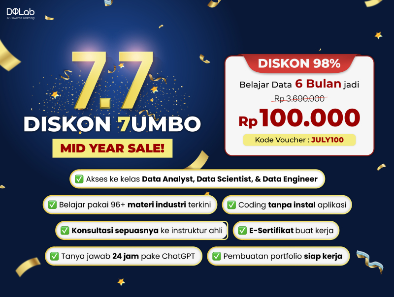 PROMO PUNCAK 7.7 BELAJAR 6 BULAN DISC. 98% OFF