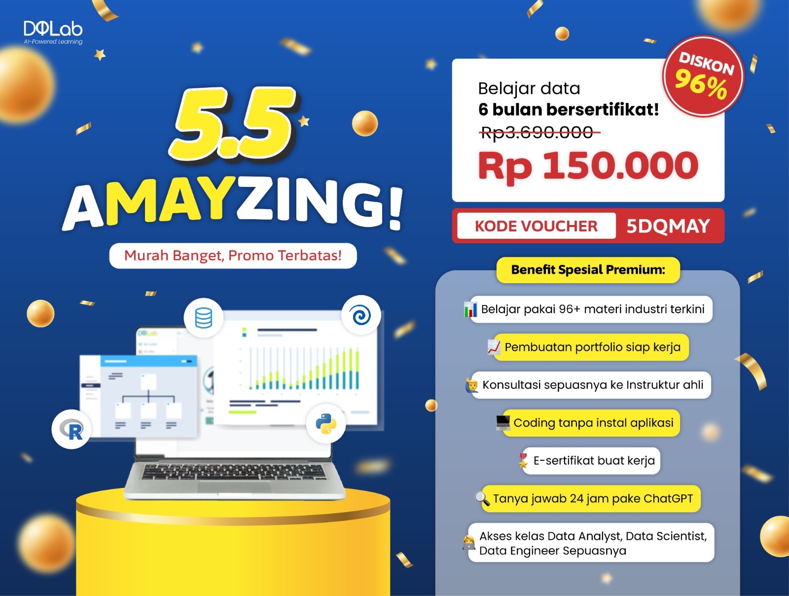 PROMO 5.5 AMAYZING, Diskon 96%!!