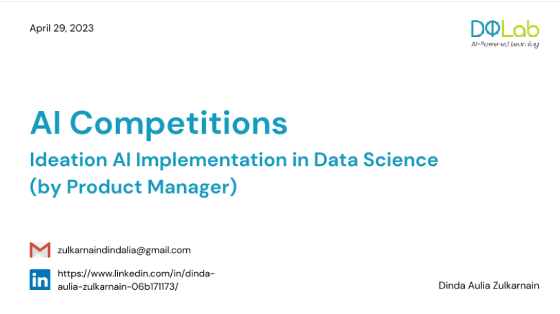 Selamat! Ini Nama Pemenang DQLab AI Competition