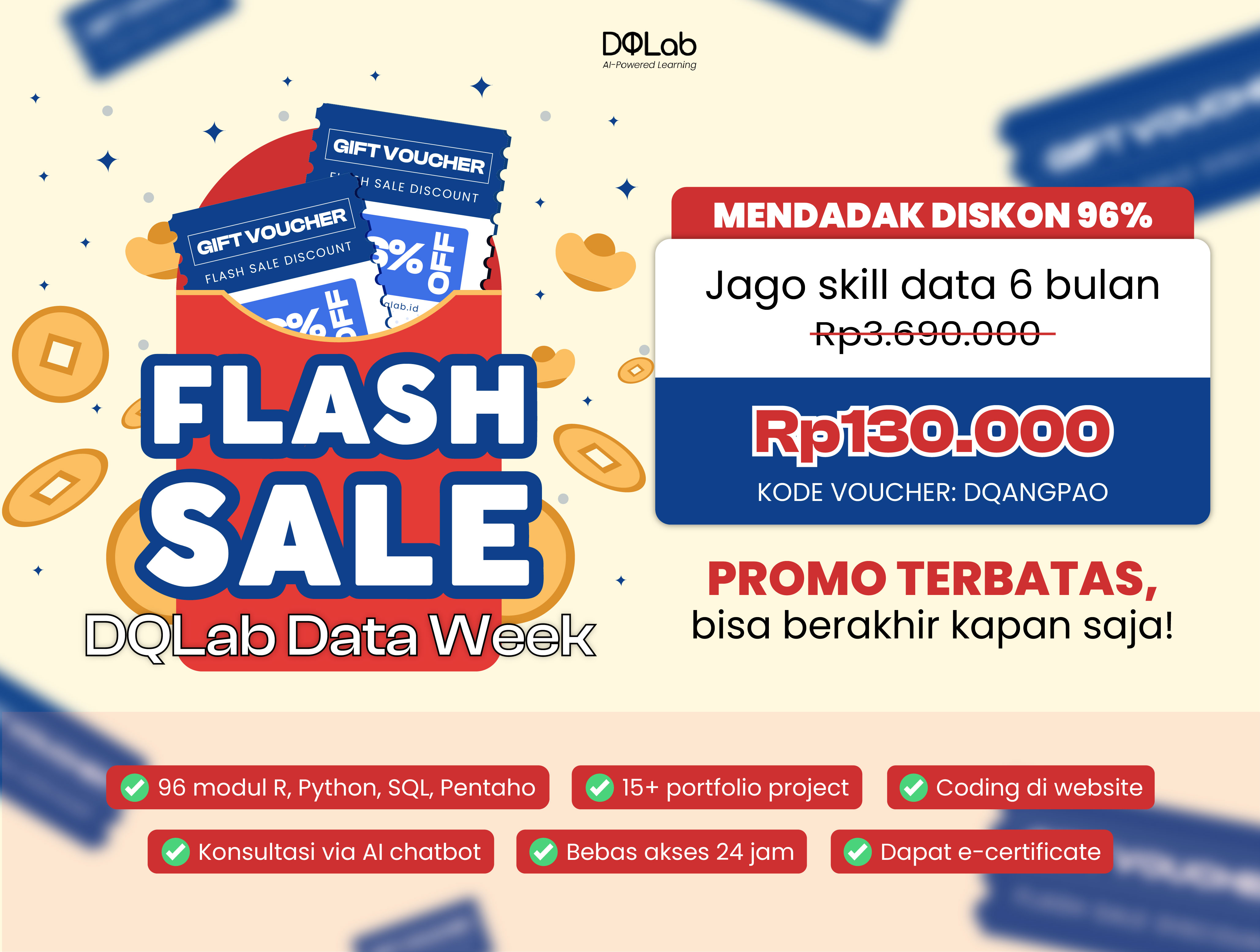 FLASH SALE DQLAB DATA WEEK! DISC. 96%