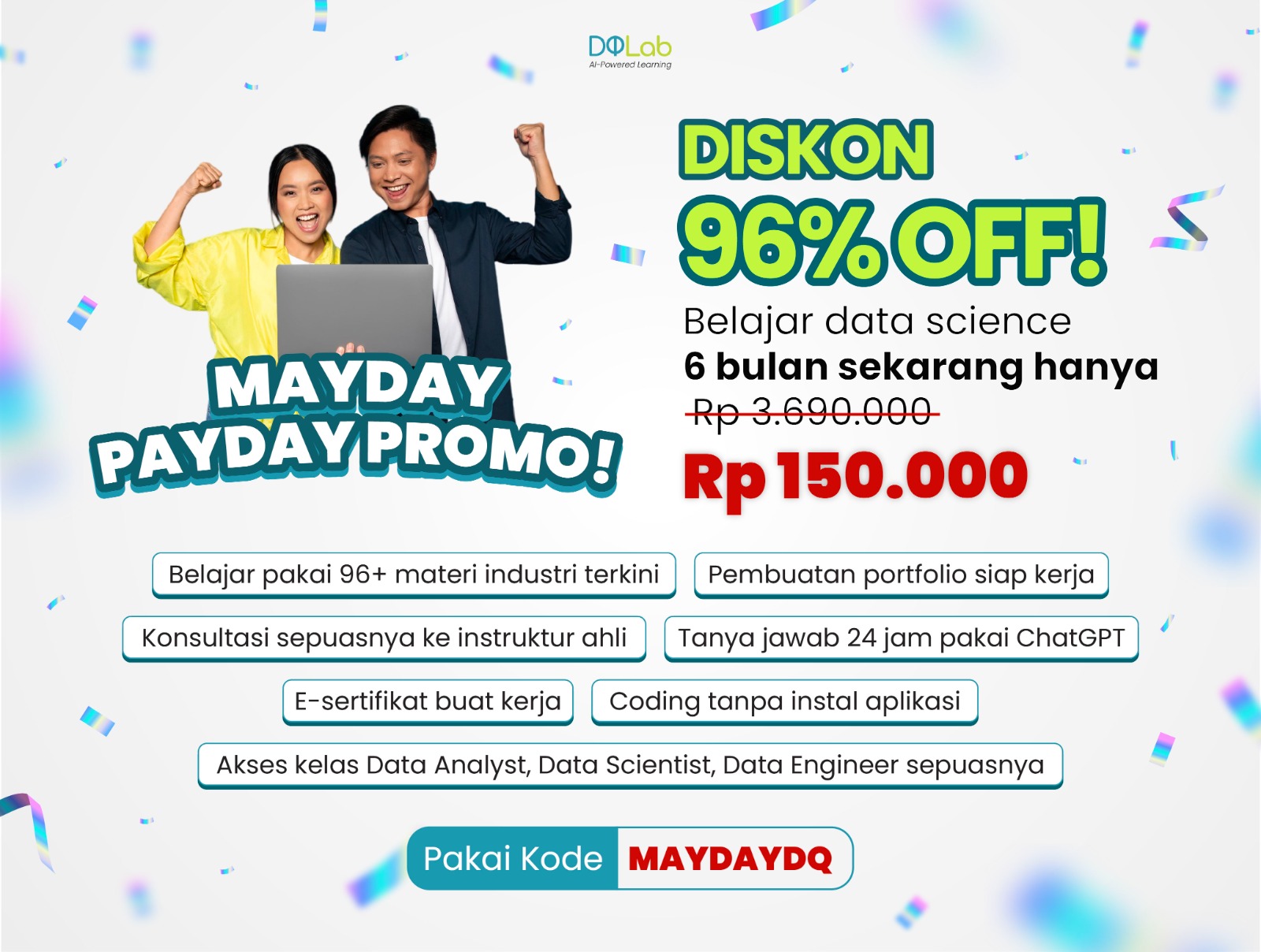 MAYDAY PROMO MENGGUNCANG DISC. 96%